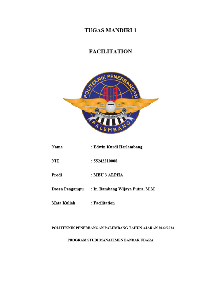 Edwin Kurdi Herlambang_tugas Mandiri 1 Facilitation | PDF