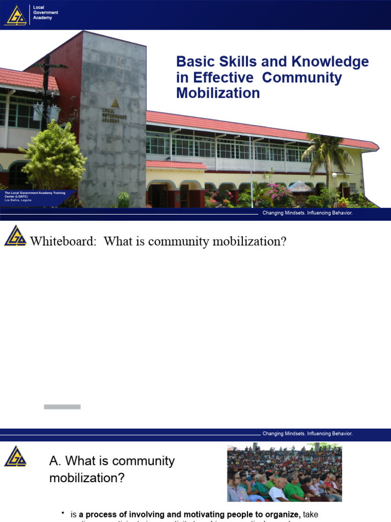 Community Mobilization Training Guide | PDF | Mindset | Community