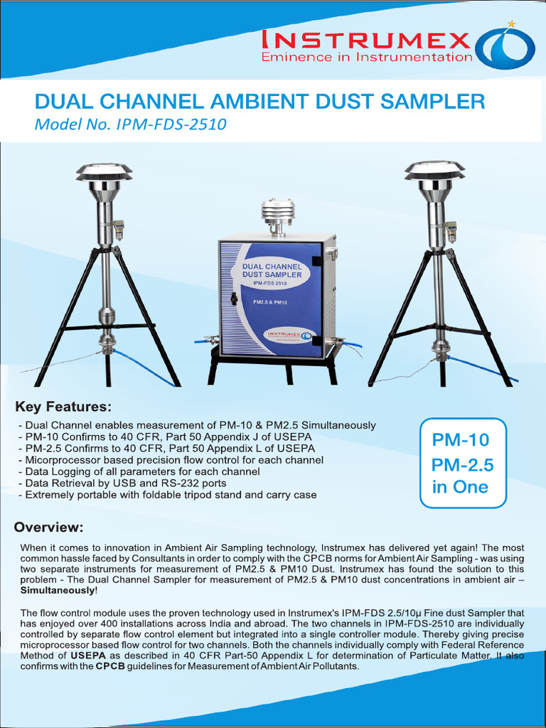 Dust Monitoring Sampler | PDF