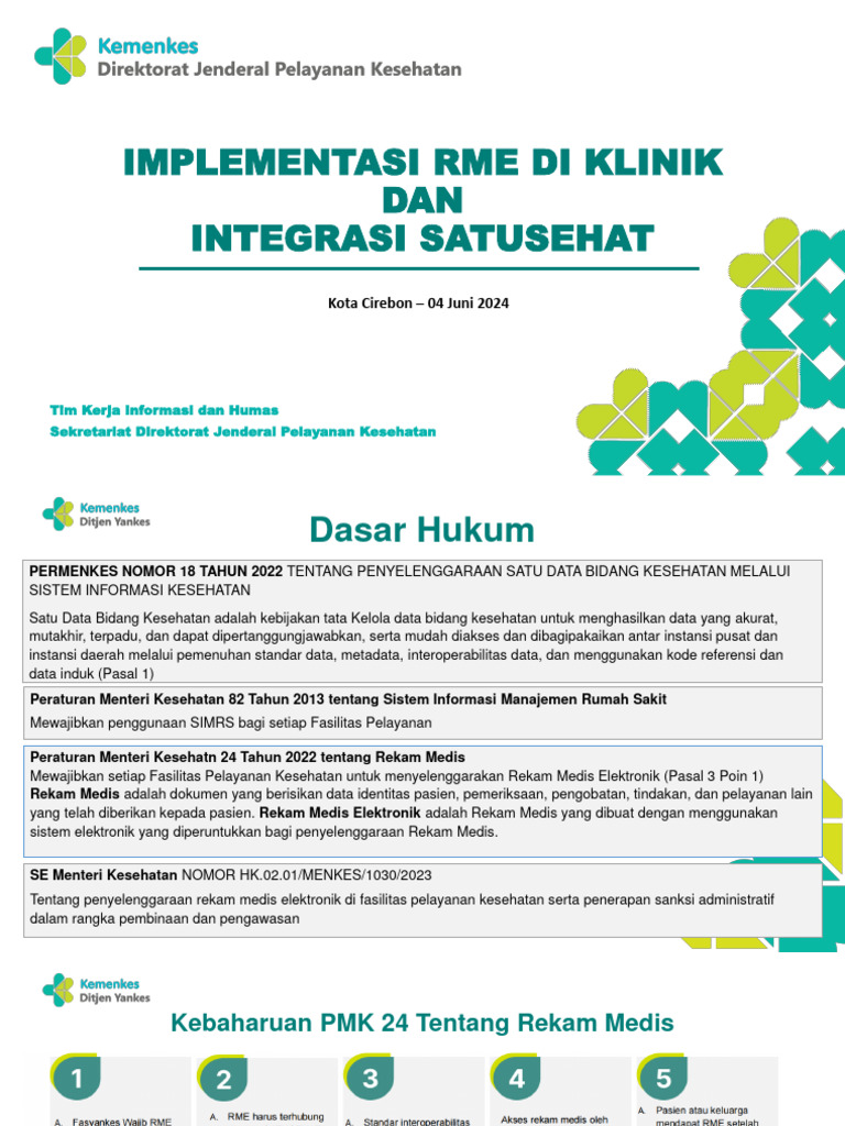 Integrasi RME dan SATUSEHAT di Cirebon | PDF | Pengelolaan Keuangan ...