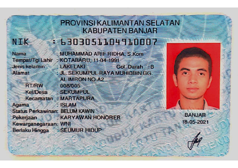 KTP Arif | PDF
