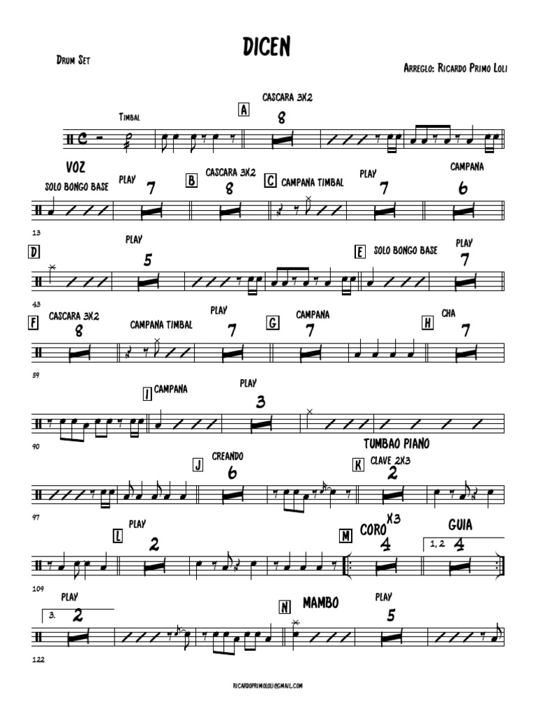 Dicen - Percusion | PDF | Caribbean Music | Musical Forms