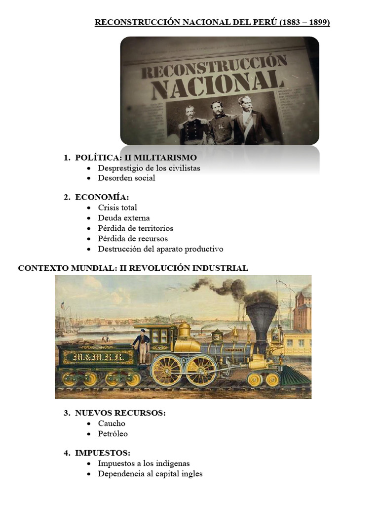 Reconstrucción Nacional Del Perú | PDF