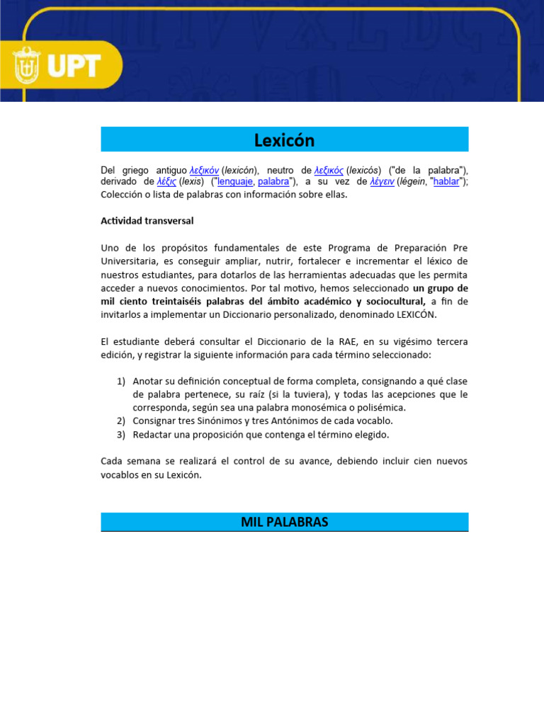 Lexicón 2023 Ii Cpu Canal 1 | PDF | Léxico | Semántica léxica