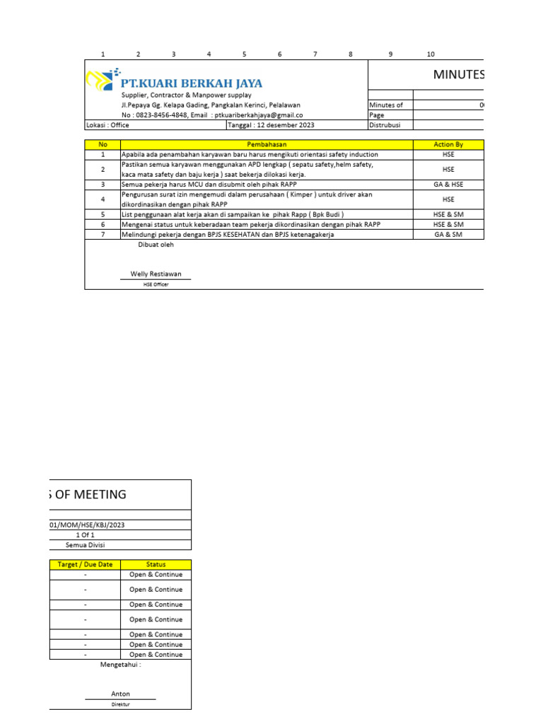 Bukti Program OTP 2023 | PDF
