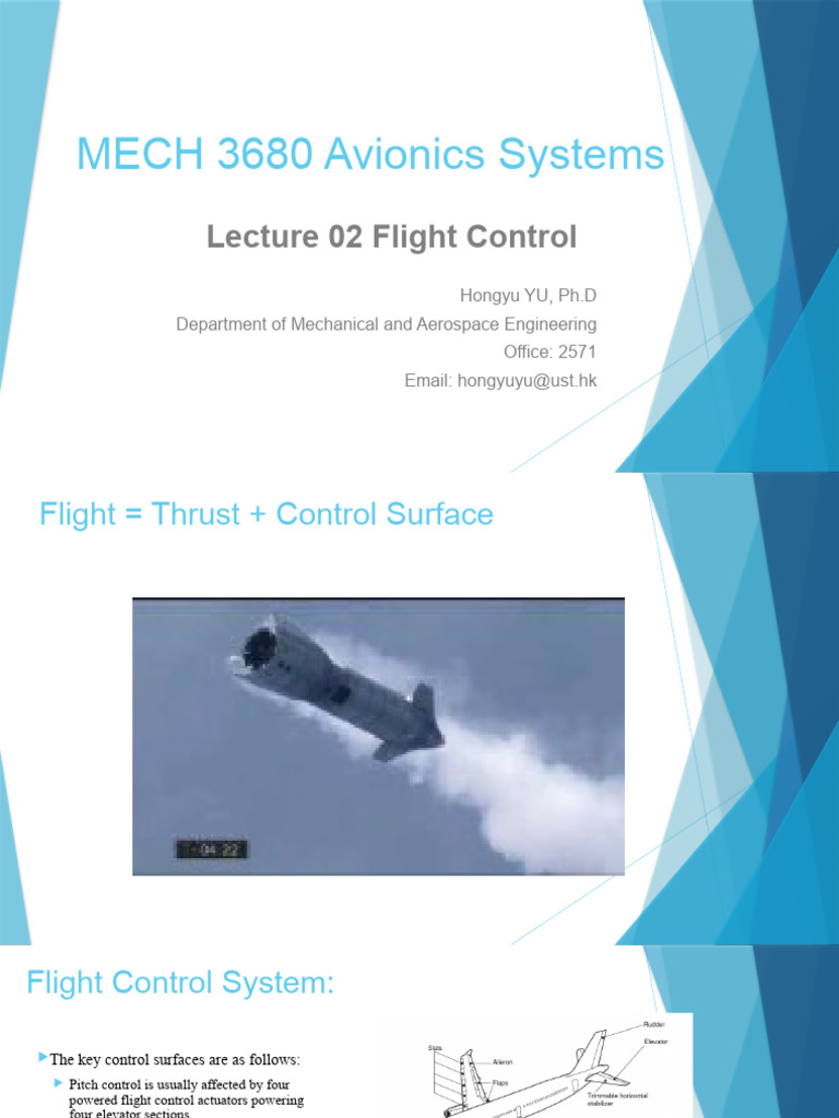 Lecture 02 control surfaces | PDF | Flight Control Surfaces | Aircraft Flight Control System