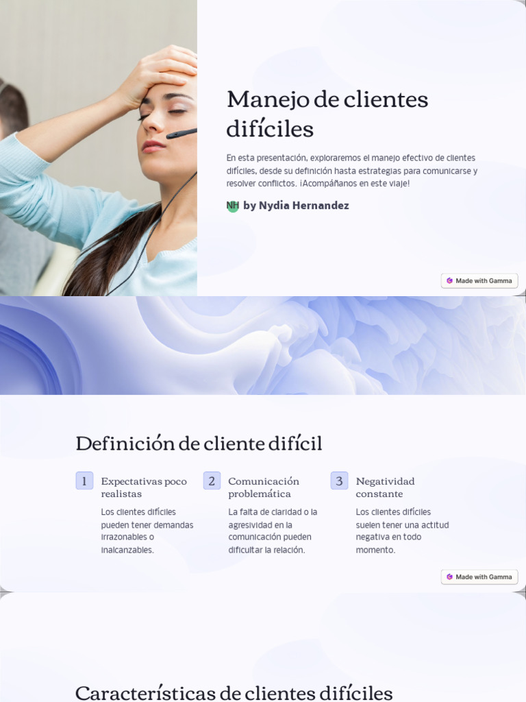 Manejo De Clientes Dificiles Pdf Empatía Cliente