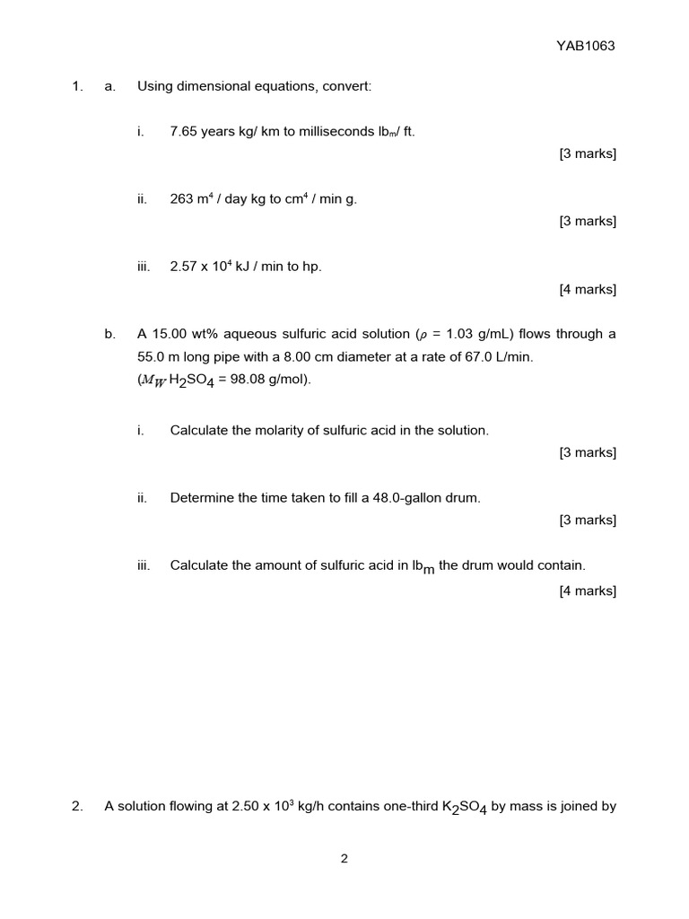 Finals - Meb - May 2019 | PDF | Concentration | Combustion