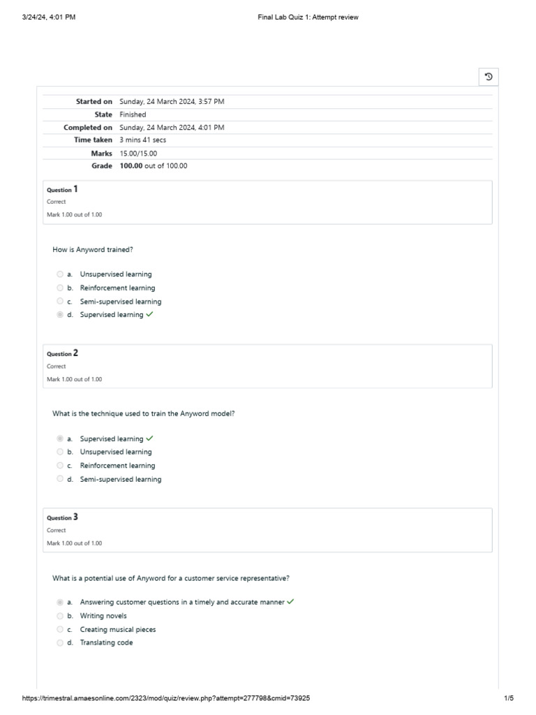 Final Lab Quiz 1 - Attempt Review | Download Free PDF | Learning | Writing Final Lab Quiz 1 - Attempt Review | Download Free PDF | Learning | Writing