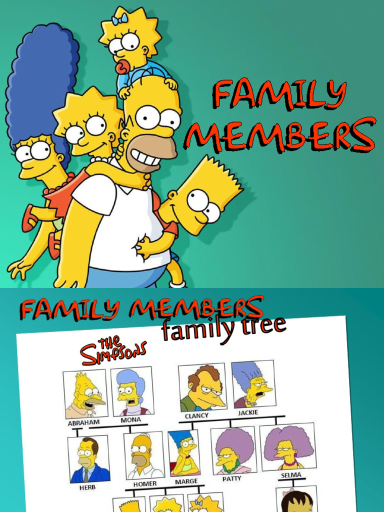 Family Members PPT Fun Activities Games 41354 | PDF | The Simpsons ...