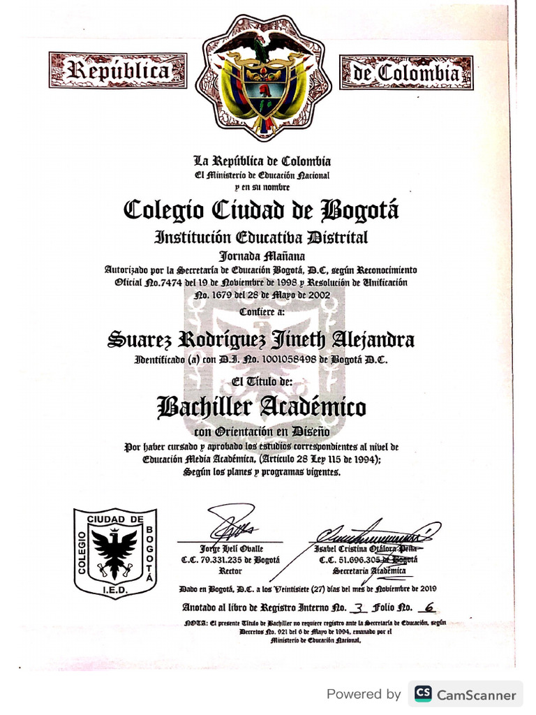 DIPLOMA BACHILLER | PDF