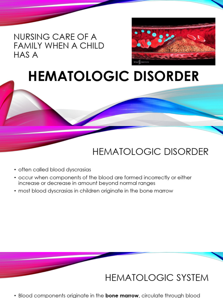 Hematologic Disorders | PDF | Anemia | Hematopoietic Stem Cell Transplantation