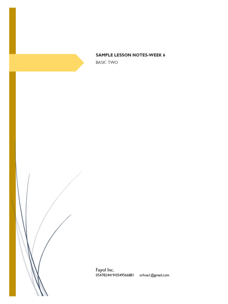 b2 Week6 Notes Term 3 | PDF | Learning | Shape