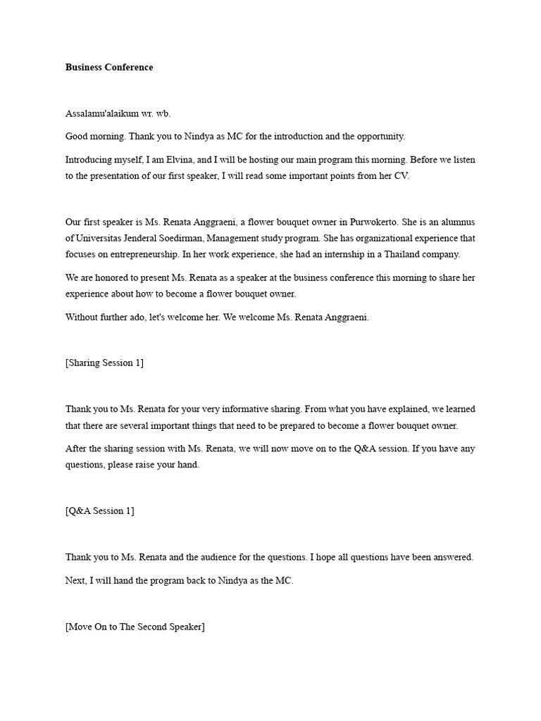 Moderator Text - Elvina Julita J0A023060 | PDF | Cognition | Human ...