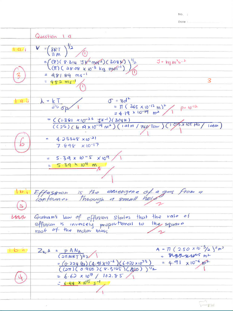 Scan Copy - Answer Scheme - Pchem Ii - May 2019 | PDF