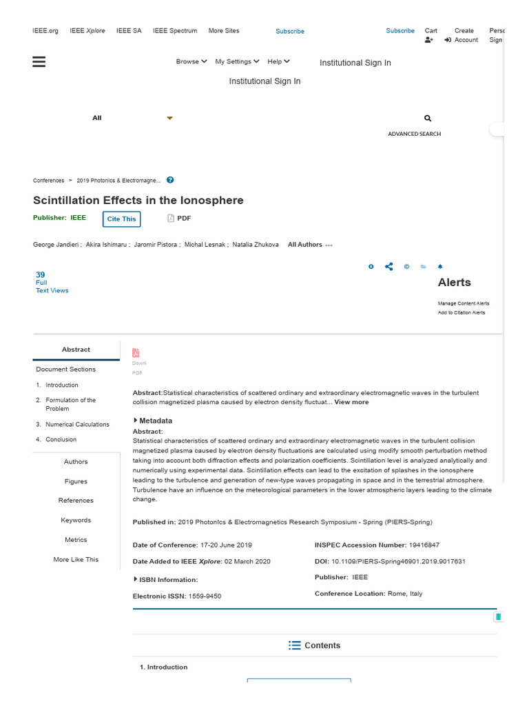 Scintillation Effects in The Ionosphere - IEEE Conference Publication ...