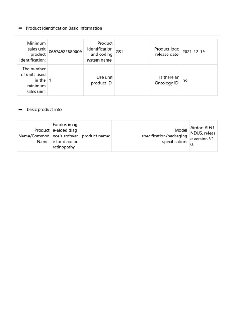 National Medical Products Administration Unique Identification Database ...