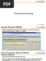 Closing - Periods in Sap MM Fi Co | PDF | Computing | Software