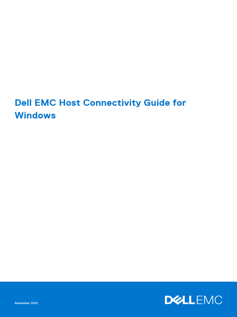 Dell EMC Host Connectivity Guide For Windows | PDF | Bios | Computer ...