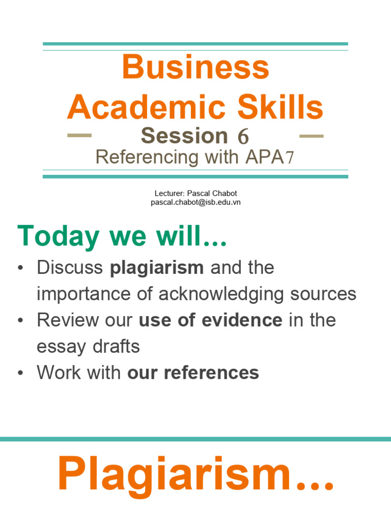 Session 6 - Student Slides | PDF | Plagiarism | Human Communication