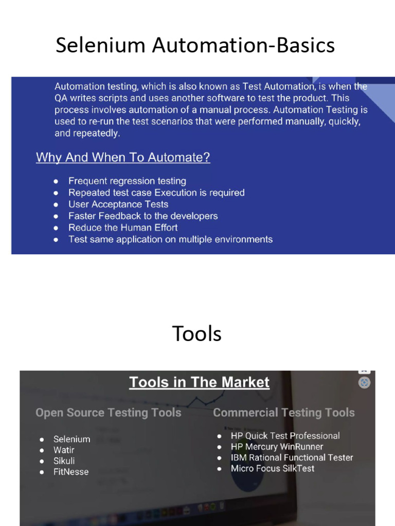 Selenium Automation-Basics | PDF | Selenium (Software) | Hypertext