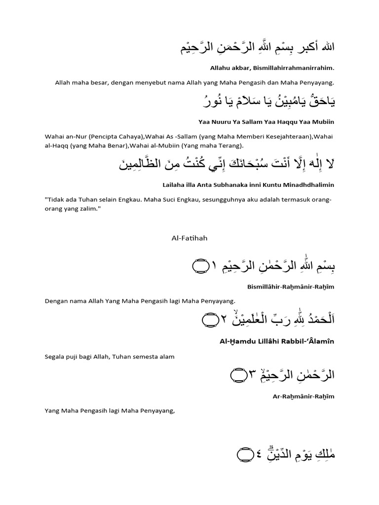 Bacaan Istighosah Lengkap dan Doa | PDF