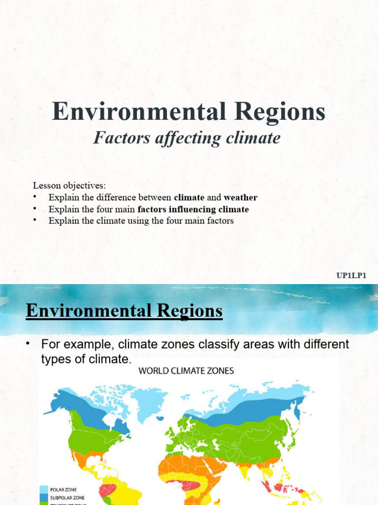 1.1 - Factors Affecting Climate | PDF | Climate | Weather
