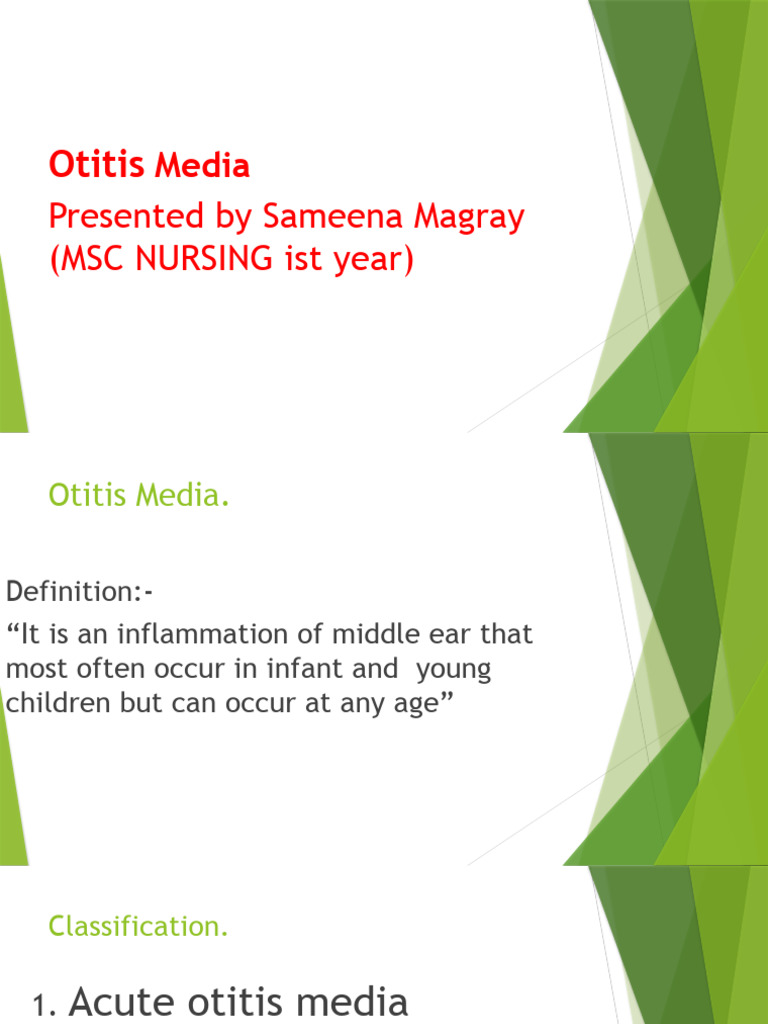Otitis Media | PDF | Health Sciences | Hearing