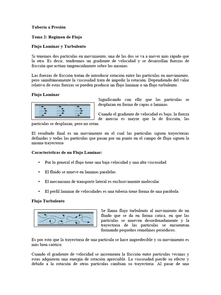 5 Flujo Laminar y Turbulento | PDF | Turbulencia | Viscosidad