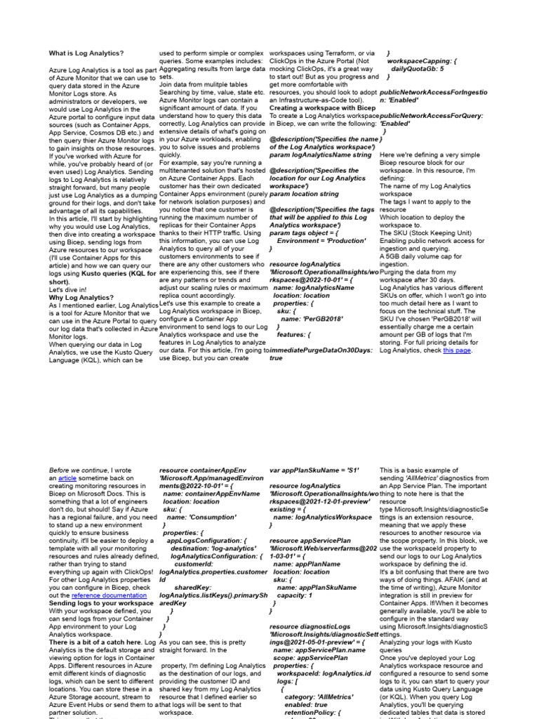 What Is Log Analytics Download Free Pdf Analytics Microsoft Azure