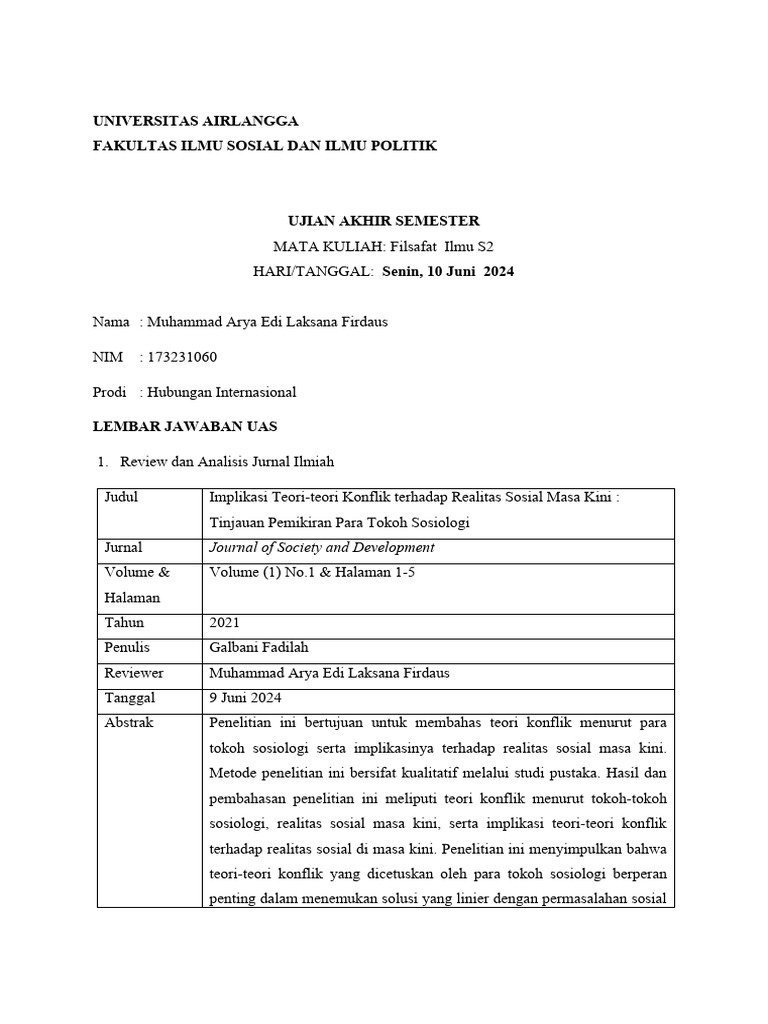 Muhammad Arya Edi Laksana Firdaus - UAS FILMU | PDF