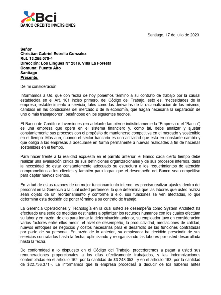 A161 Christian Estrella G. | PDF | Bancos | Business