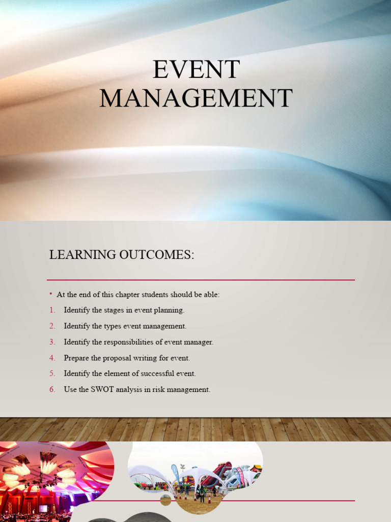CHAPTER 7 Sports Event Planning | PDF | Risk | Swot Analysis