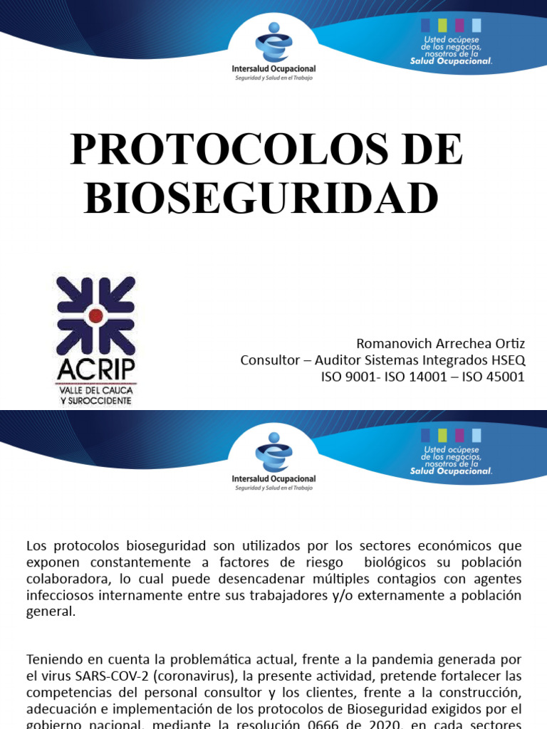 Protocolo de Bioseguridad | PDF | Lavado de manos | Residuos