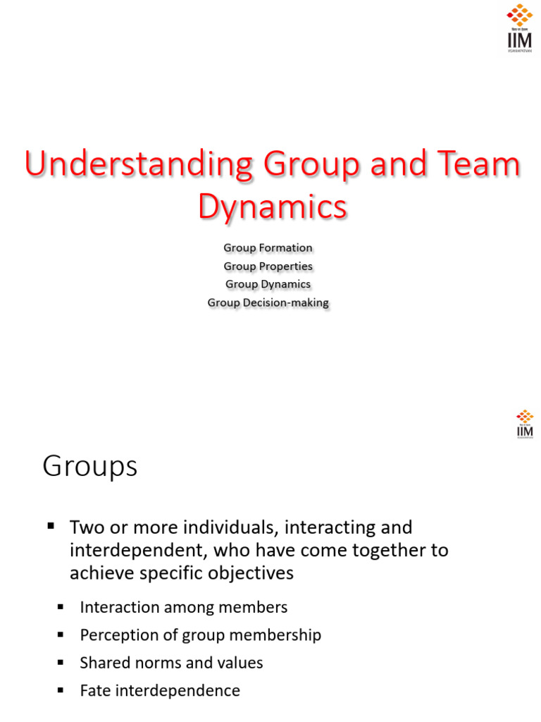 Understanding Group Dynamics and Teams | PDF | Conformity | Psychology