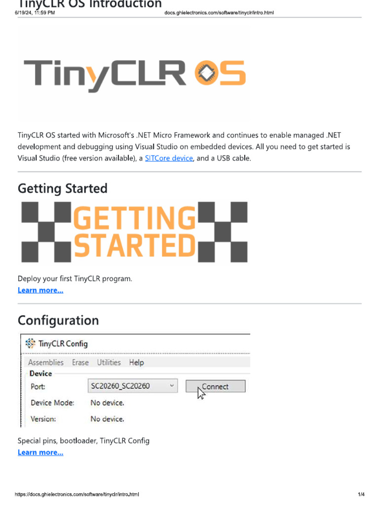 Tinyclr Os | PDF