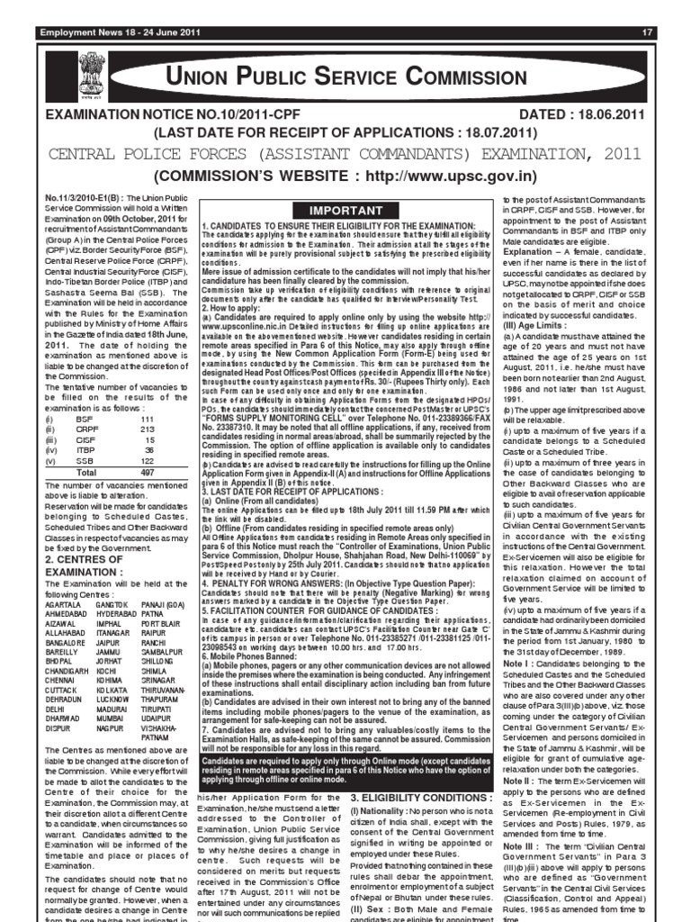 Asst CMDT CPF | PDF