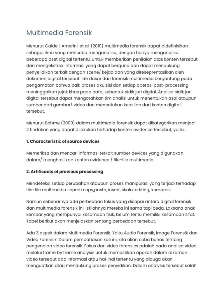 13-Multimedia Forensik | PDF