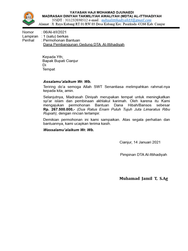 Proposal Pengajuan DTA 2022 | PDF