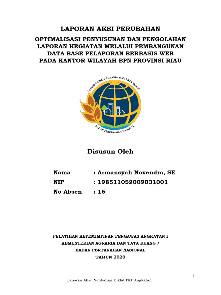 Optimasi Laporan BPN Riau Berbasis Web | PDF | Bisnis