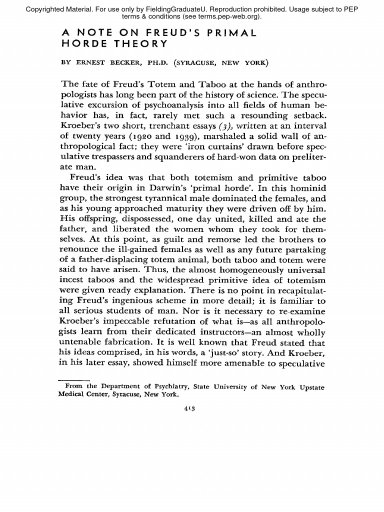 Primal Horde Theory | PDF | License | Copyright