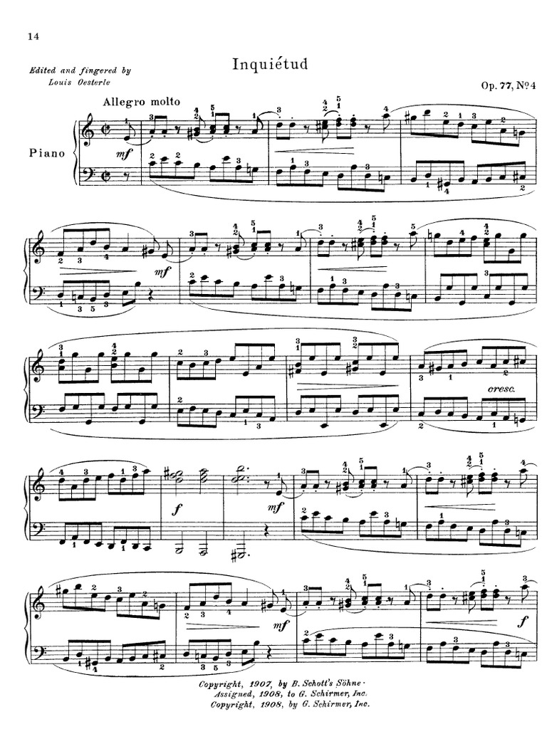 Moszkowski - Op.77 No. 4 | PDF