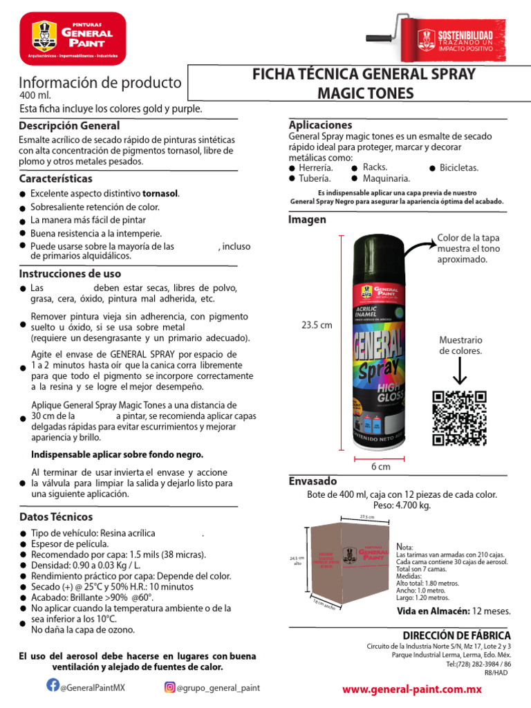 General Spray Magic Tones | PDF | Pintar