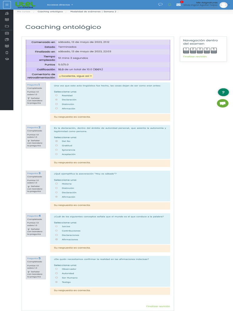 Coaching Ontológico - EX2 | PDF