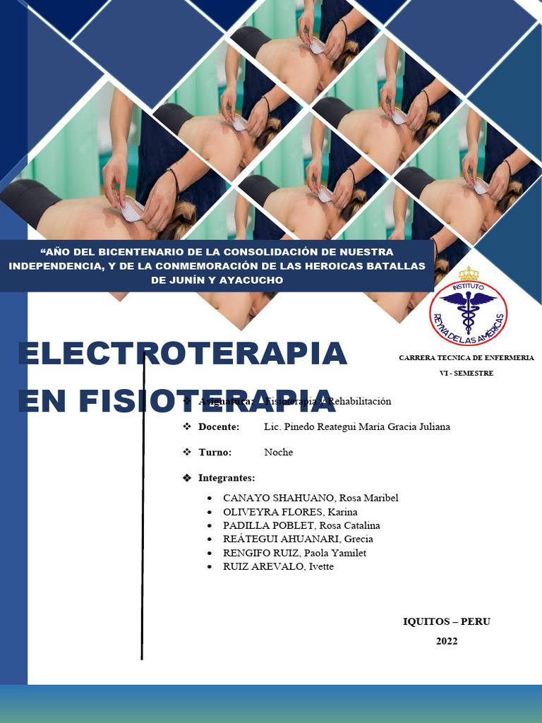 ELECTROTERAPIA EXPONER | Descargar gratis PDF | Ultrasonido | Inflamación