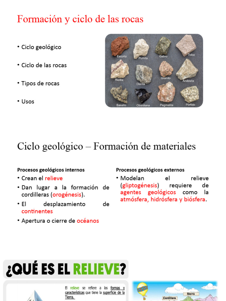 Formación y Ciclo de Las Rocas | PDF