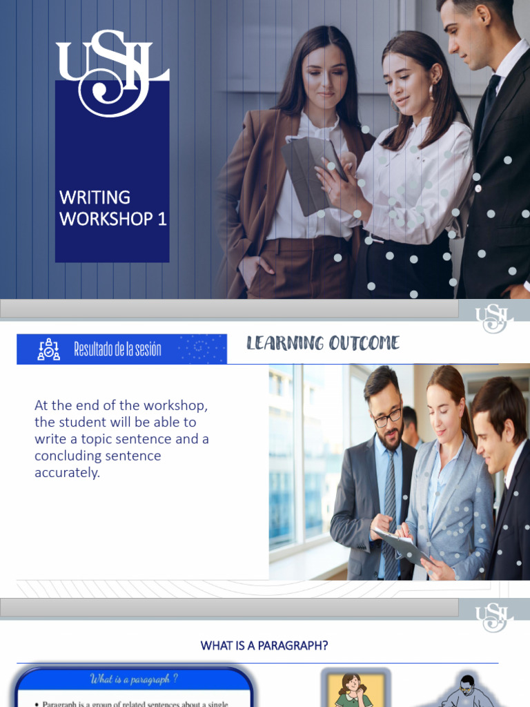 Writing Workshop 1 For Ss | PDF | Cognition | Behavior Modification