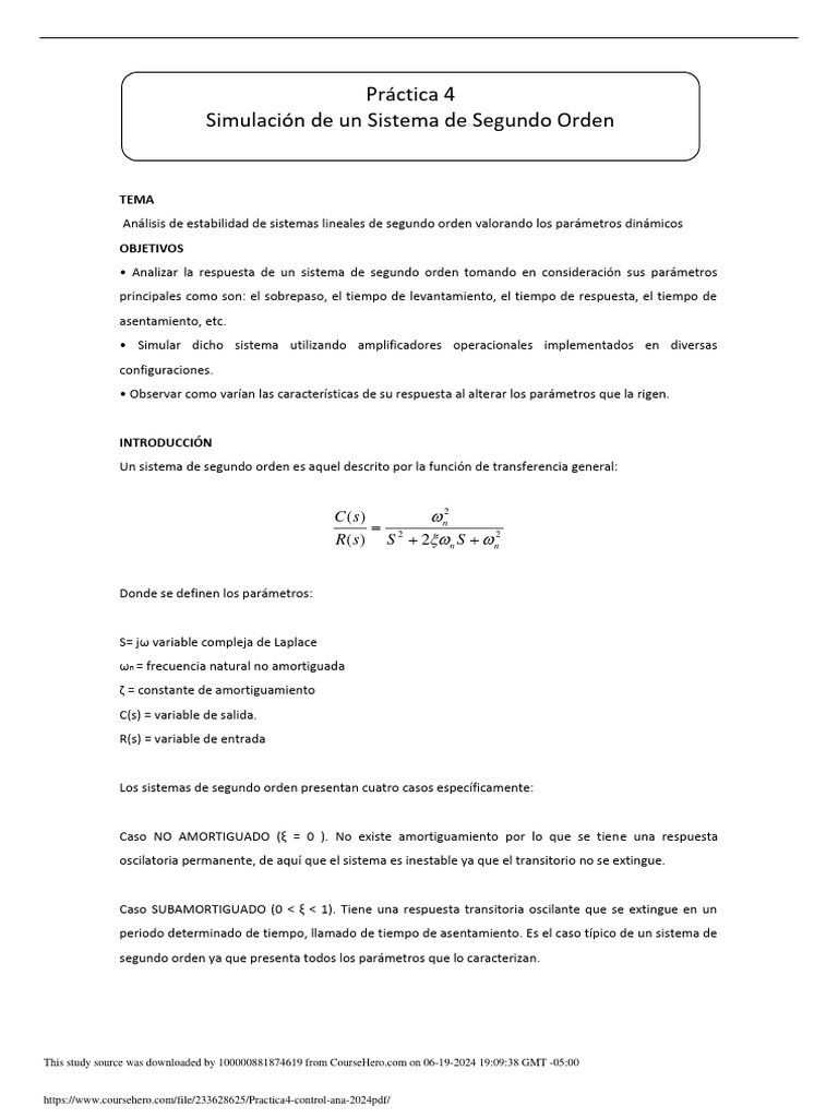 Practica4 Control Ana 2024 PDF | PDF | Ecuaciones | Frecuencia