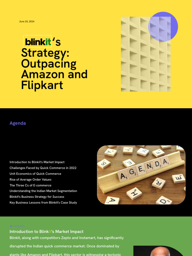 Blinkit's Strategy - Outpacing Amazon and Flipkart | PDF | E Commerce | Profit (Economics)