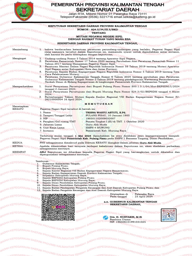 Sk-Pi-Trisna Wahyu Astuti-198501102009032007 | PDF